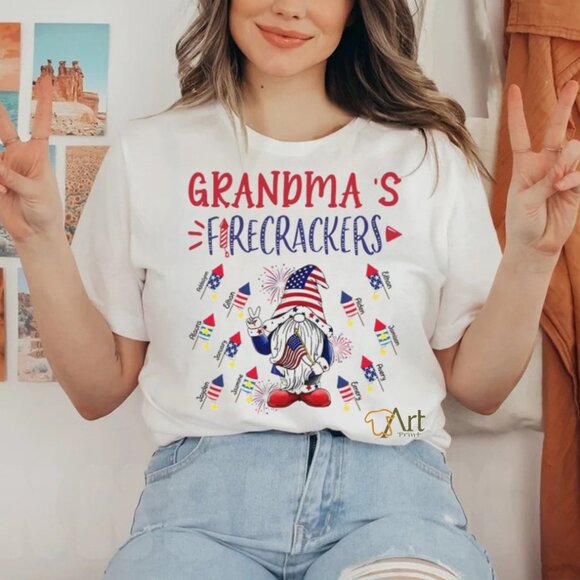 Gildan | Shirts | Personalized Grandmas Firecrackers Shirt Independence ...